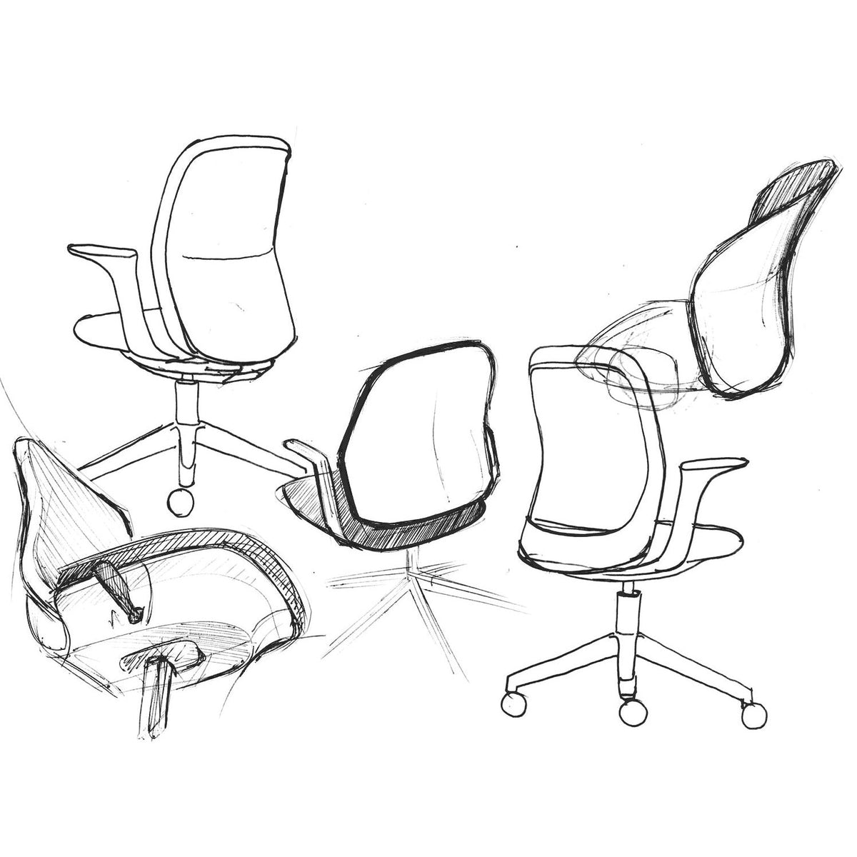 RedOAK® Medium Back Desk Chairs